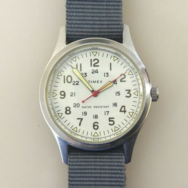 Timex J. Crew Vintage Military Field Watch, Circa 2010, White Dial ...