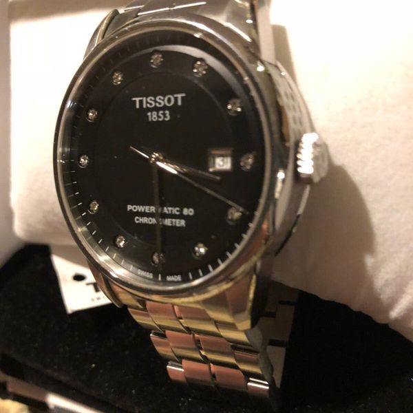 Tissot Luxury Automatic Diamond Markers Men Watch | WatchCharts