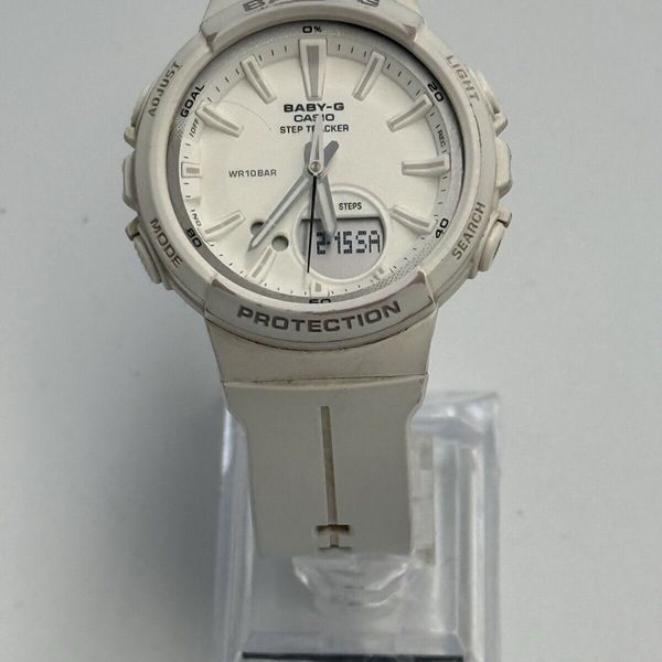 White CASIO BABY-G Step Tracker BGS-100SC Women's Watch | WatchCharts ...