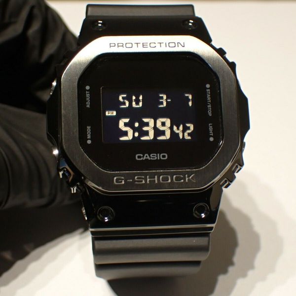 Casio G-Shock G-Shock Stainless Black Steel Square Face Digital Watch ...