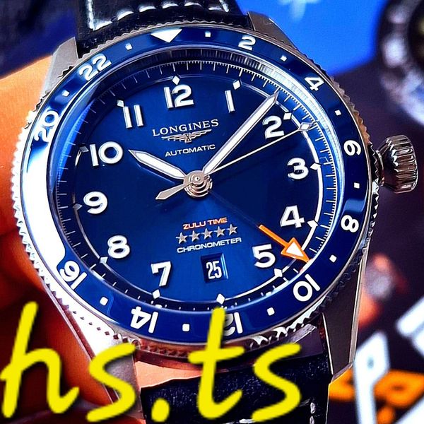 CHEAPEST 2022???? Longines Spirit Zulu GMT ???? Blue 42mm Automatic ...
