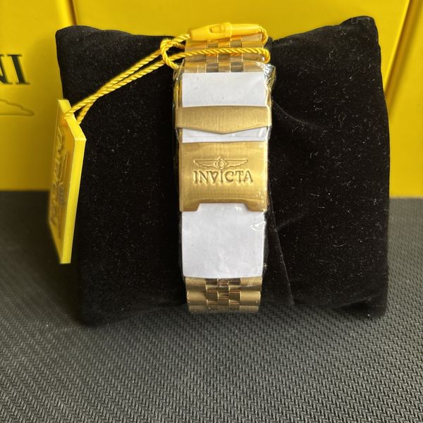 Invicta Pro Diver Menâ s Green/ Gold Chronographs Watch Model 48383 ...