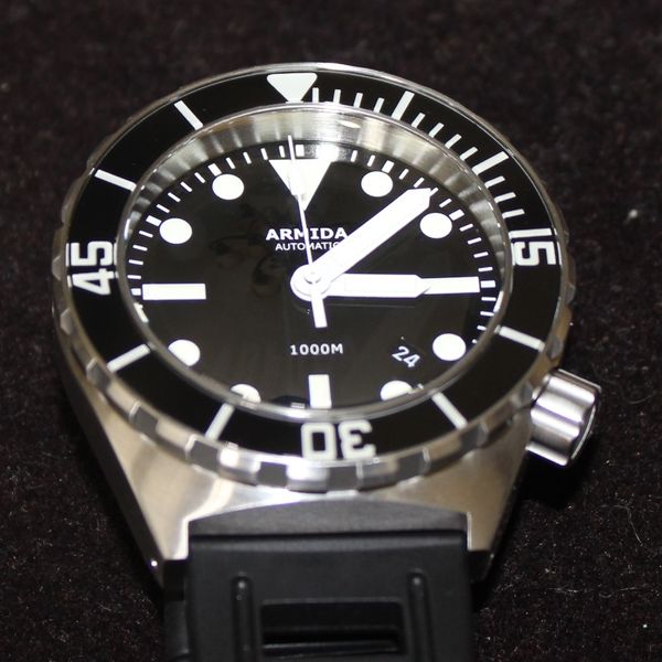 SOLD: ARMIDA A1 45mm 1000m Automatic Diver Miyota 9015 | WatchCharts ...