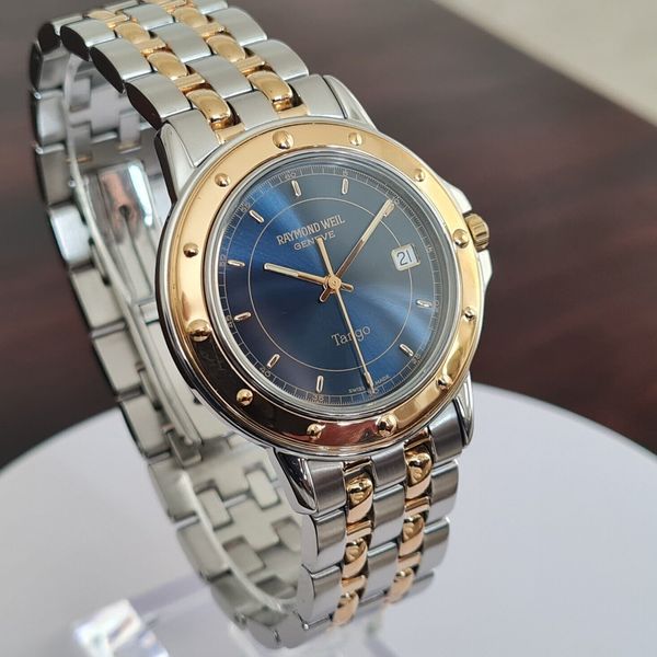 Gents Swiss Made Raymond Weil Geneve Tango 5560 Quartz Watch with Date ...