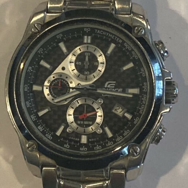 Casio Edifice Mens Chronograph Watch #5051 EF-524 | WatchCharts Marketplace