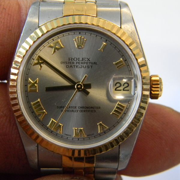 FS: REDUCED! LADIES ROLEX DJ 78173 31mm ROMAN JUBILEE FLUTED "P" serial ...