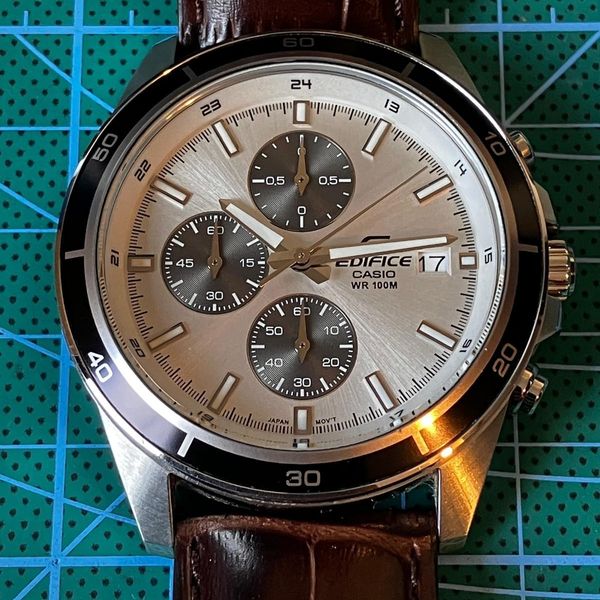 Casio Edifice EFR-525 Module 5345 Stainless Steel Case Chronograph WR ...
