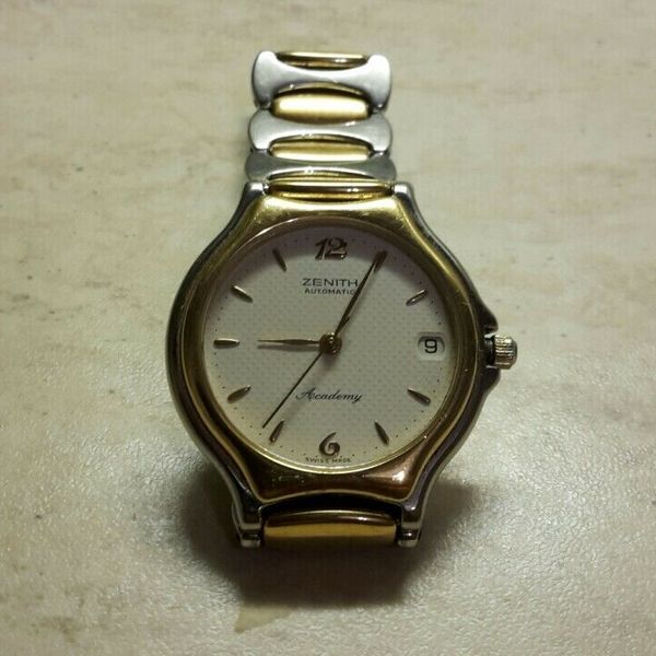 Zenith Academy Automatic Eta 2892-2 Unisex Stainless Steel/ Gold plated ...