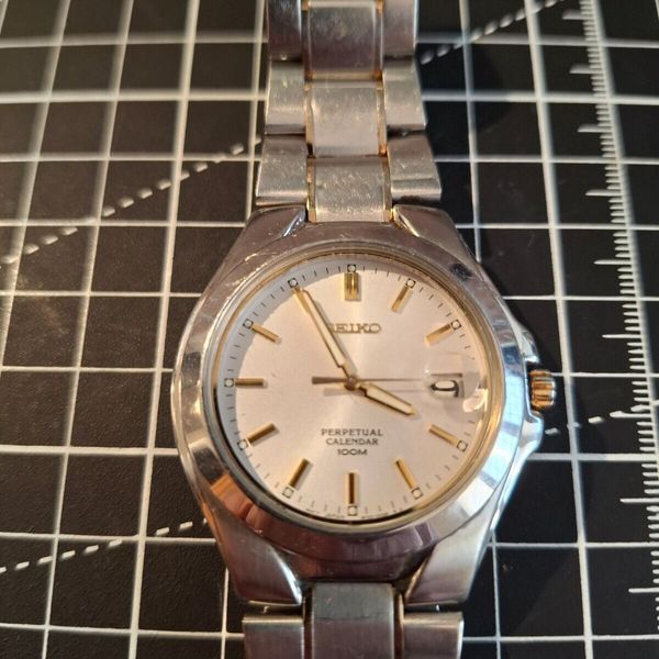 Seiko Perpetual Calendar Watch 8F32 | WatchCharts Marketplace