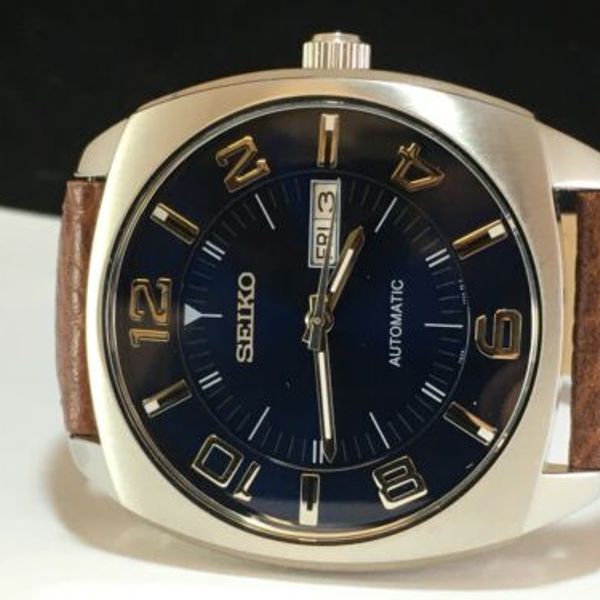 Seiko Men's Recraft Leather Automatic Watch - SNKN37 MSRP: $225 ...