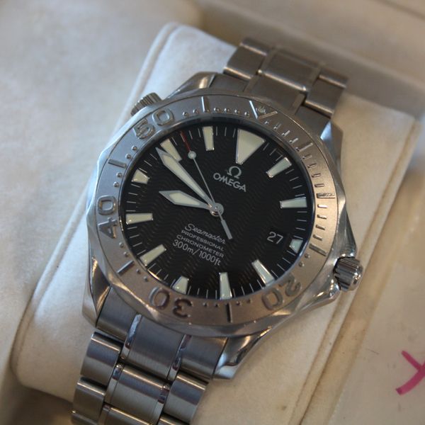 Omega Seamaster Pro 300M SMP 2230.50 (Non-AC) Black Wave Dial Sword ...