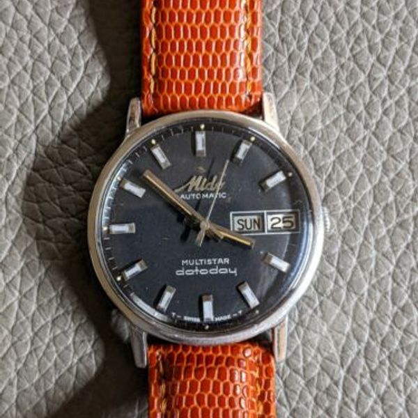 Vintage Mens Mido Multistar Datoday Automatic Stainless steel Wrist ...