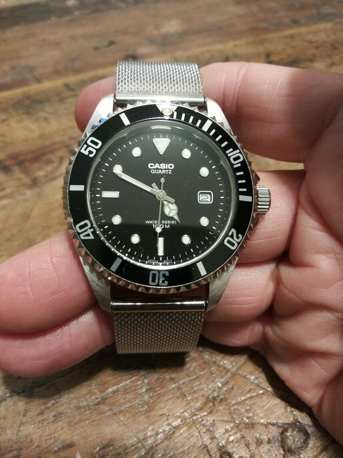 Casio MTD-1010 Submariner 100M Diver Mens Watch Nice!! | WatchCharts