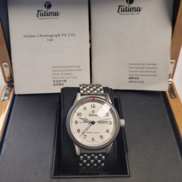 Tutima Grand Classic White Dial Day Date Automatic Men’s Watch 43mm ...