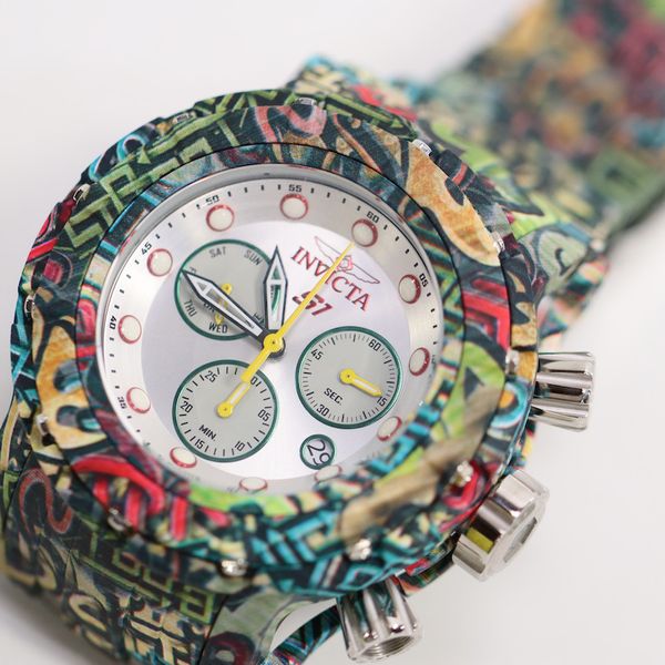 INVICTA | 54MM Grand S1 Rally Graffiti Quartz Chrono Bracelet Watch ...