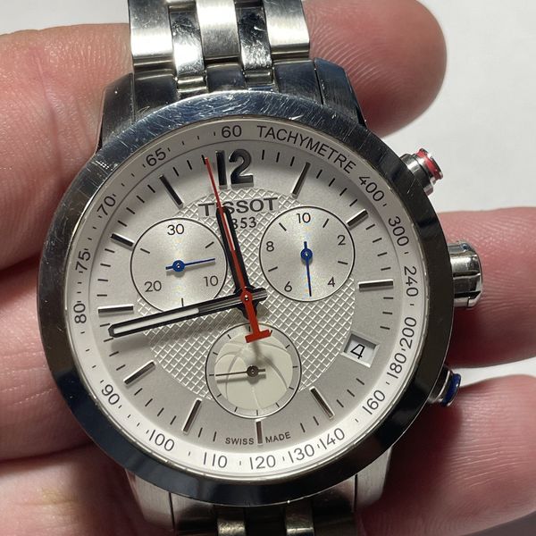 Tissot Men's NBA Special Edition Stainless Steel Watch 42 MM T055417 A ...