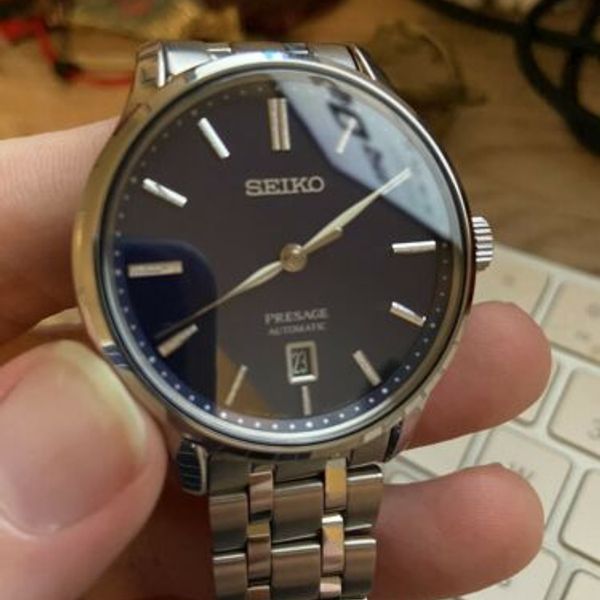 Seiko SRPD41J1 Men's Presage Automatic "Zen Garden" w/ Hadley Roma ...