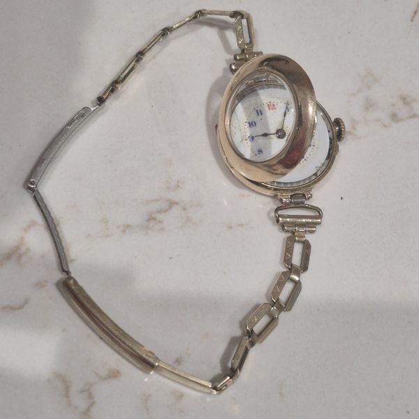 Vintage Ladies Rolex Open Face 9ct Gold Wrist Watch 15 Jewels Working ...