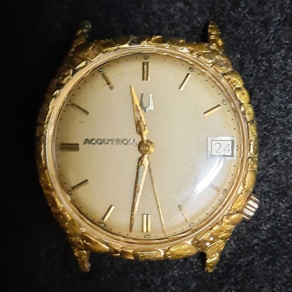 Bulova Accutron watch with Alaskan nuggets | WatchCharts Marketplace