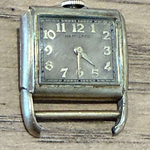 1930's Hamilton "Contour" 14k Yellow Gold Filled drivers watch ...