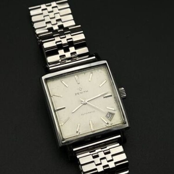 Vintage Zenith Respirator Steel 2542pc Automatic NSA DorGay Men's Watch ...