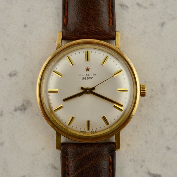 C.1972 Vintage Zenith 28800 Calatrava Hi-Beat watch cal.2562 in 9ct ...