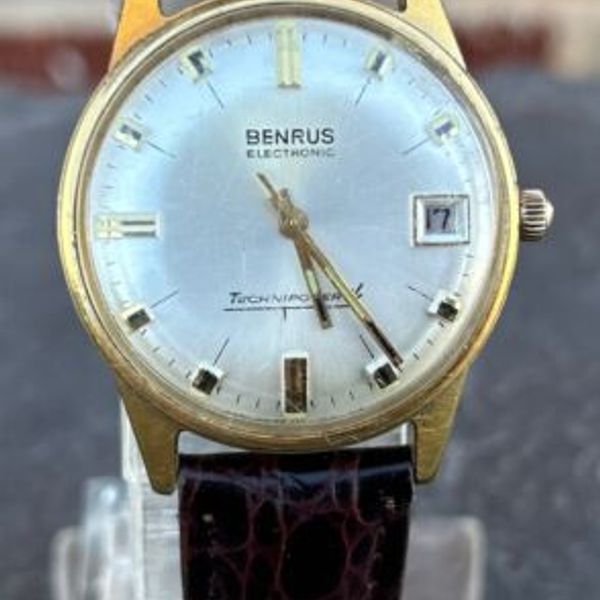 Benrus Electronic Technipower Men's Wristwatch Series #1345 w Date ...