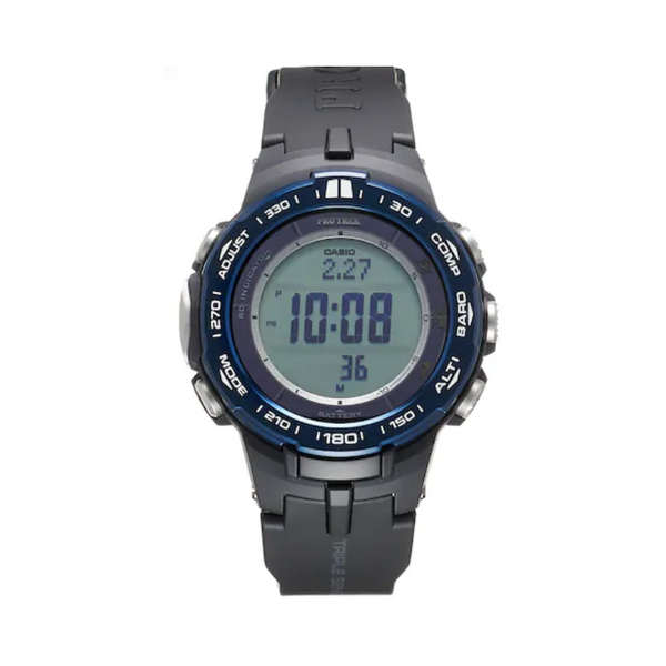 Casio PRW3100Y-1 Men Black Resin Digital Gray Dial Quartz Genuine Wrist ...