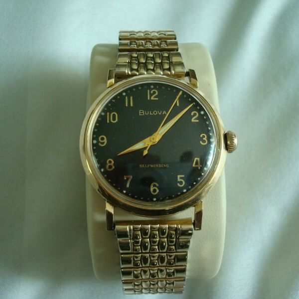1962 BULOVA SELF WINDING 10K RGP BEZEL M2 BLACK DIAL! | WatchCharts