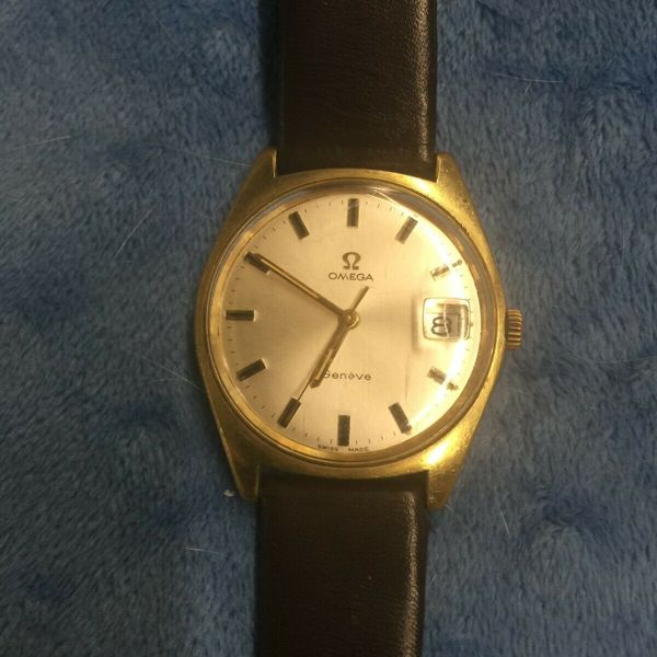 OMEGA 613 CALIBER GENEVE DATE TIME 1970 RUNS WATERPROOF | WatchCharts