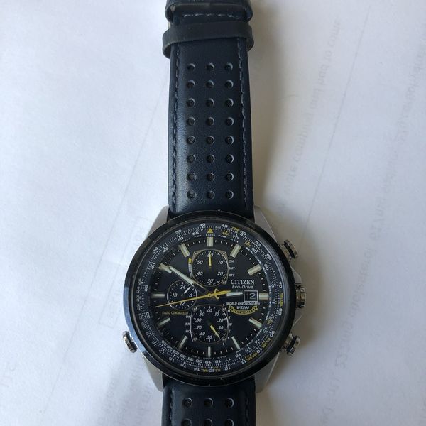 Citizen Eco-Drive Radio Controlled Blue Angel Watch Model 8020-03L ...