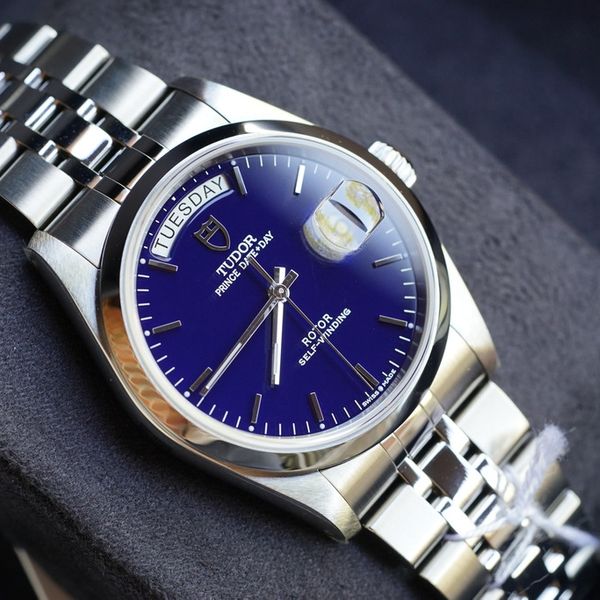 FS: Unworn Tudor Prince Date Day Blue Dial 76200 - Box, Papers ...