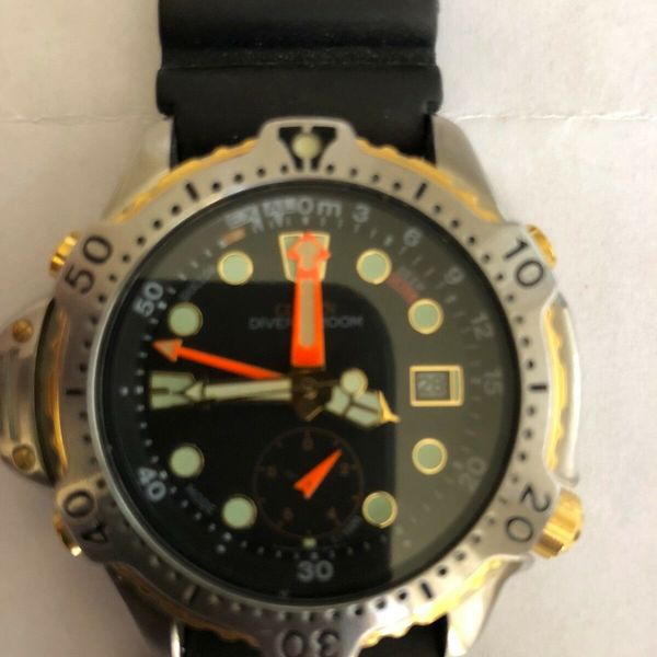 CITIZEN 5810-F80014 Promaster Aqualand Diver's 200M Analog Depth Meter ...