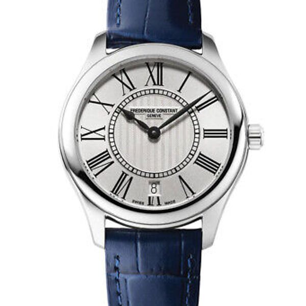 Frederique Constant Blue Womens Analogue Watch Classics FC-220MS3B6 ...