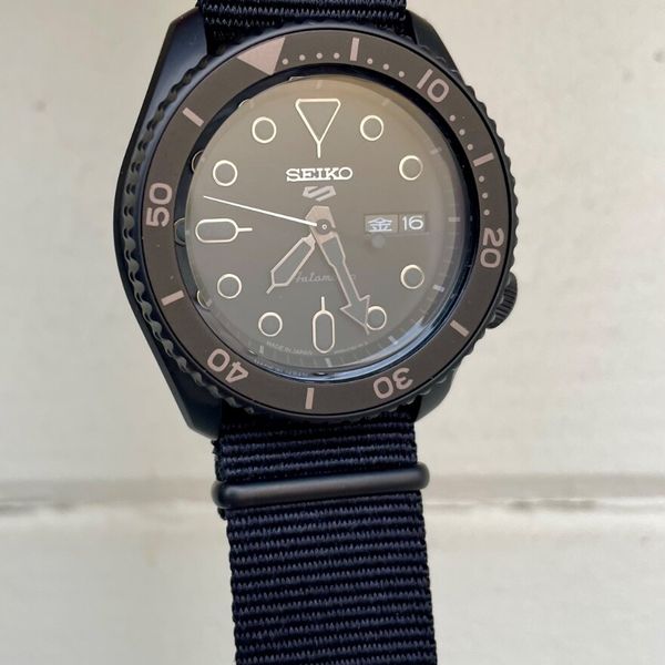 SEIKO SBSA025 (SRPD79) Blackout/Stealth Dive Watch w/Namoki Mods (not ...