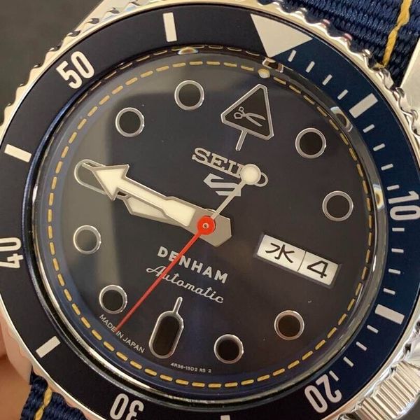 Seiko 5 sports DENHAM Limited edition of 2,000 pieces SBSA281 71-C56 ...