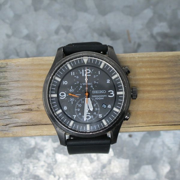 Seiko Big Military Chronograph, 7T92-0JS0, SNDA57, Clean and Working ...