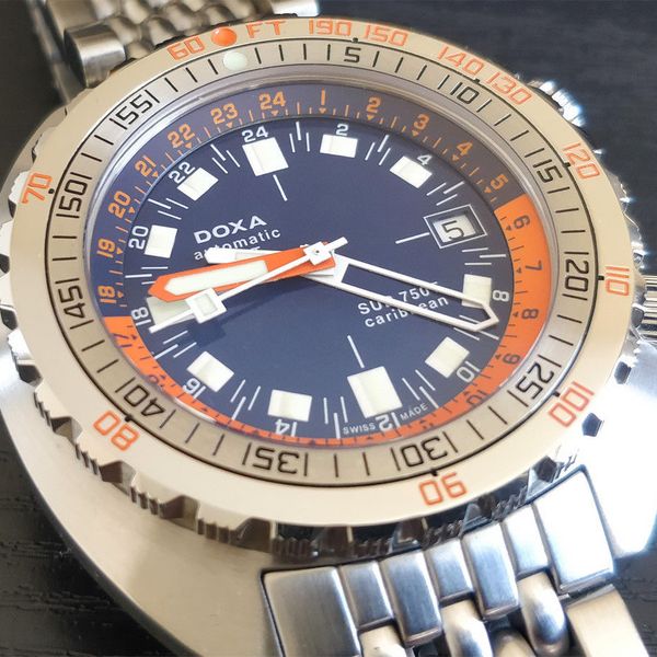 DOXA 750T GMT CARIBBEAN DIVE WATCH - 2006 | WatchCharts Marketplace
