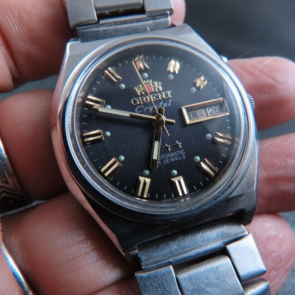 Japan Orient Three Star Daydate Automatic Men Watch (Need Service ...