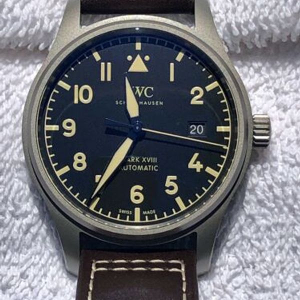 IWC Pilot Mark XVIII Heritage Titanium Watch Ref IW327006 - Unworn ...