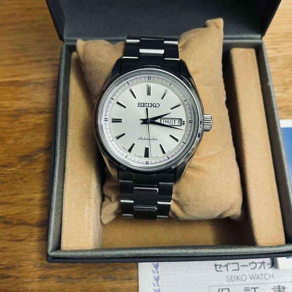 Seiko SARY055 PRESAGE Mechanical Automatic Men's Watch - Silver WITH ...