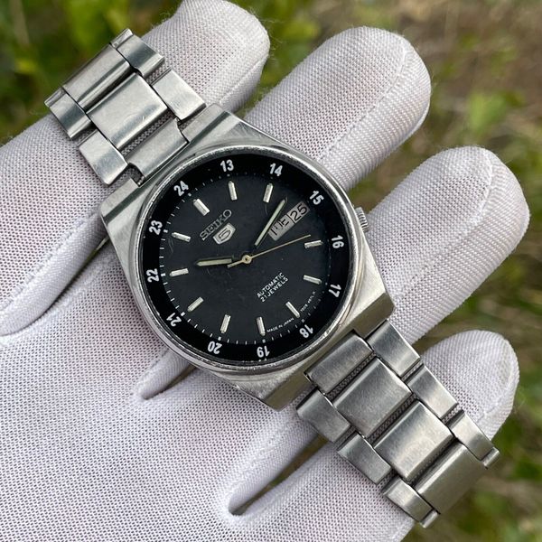 Vintage Seiko 5 Automatic Railway Time 21 Jewels Japan Made Men Watch 7009-3161 | WatchCharts ...