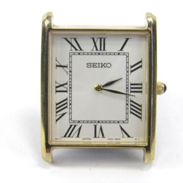 Vintage Mens Seiko 7N00-0AZ0 gold tone stainless steel quartz dress wrist watch | WatchCharts ...