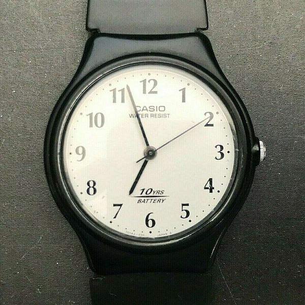 CASIO MLB-107 (1311) 10 Years Battery 50M WR 33mm Analog watch- New ...