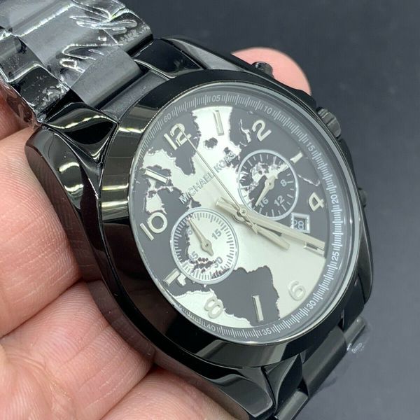 MICHAEL KORS MK-6271 CHRONOGRAPH 24 HOURS DUAL TIME DATE QUARTZ MEN'S ...