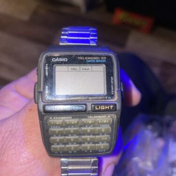 casio Telememo Data Bank digital watch DBC-30 Untested | WatchCharts ...