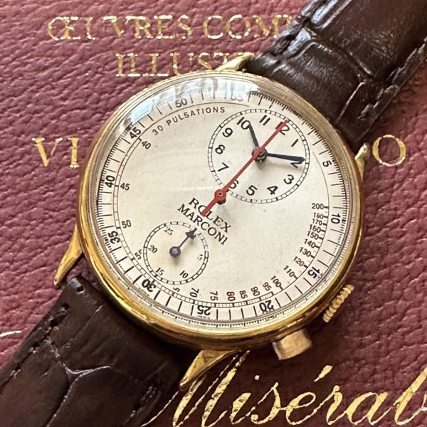 Rolex Marconi Vintage Antique White Dial Manual Winding PULSATIONS ...