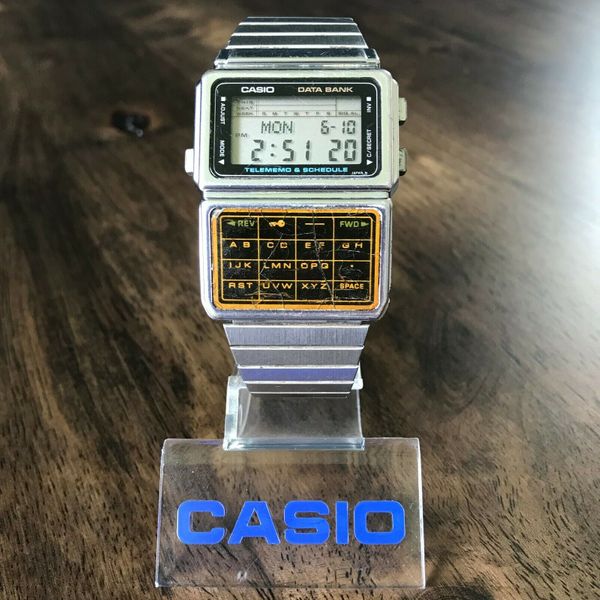 Vintage 1985 Casio DBC-60 Data Bank Calculator Watch, Made in Japan ...