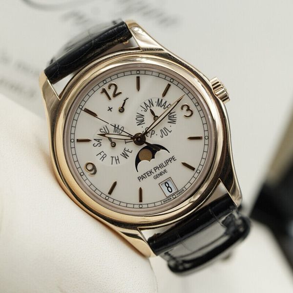 Patek Philippe 5146R Annual Calendar 18K Rose Gold Cream Dial B&P 2010 ...