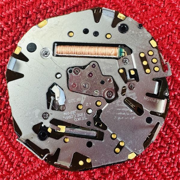 NOS Seiko 8F32A Movimento Quarzo Giappone 4 Gioielli Calendario ...